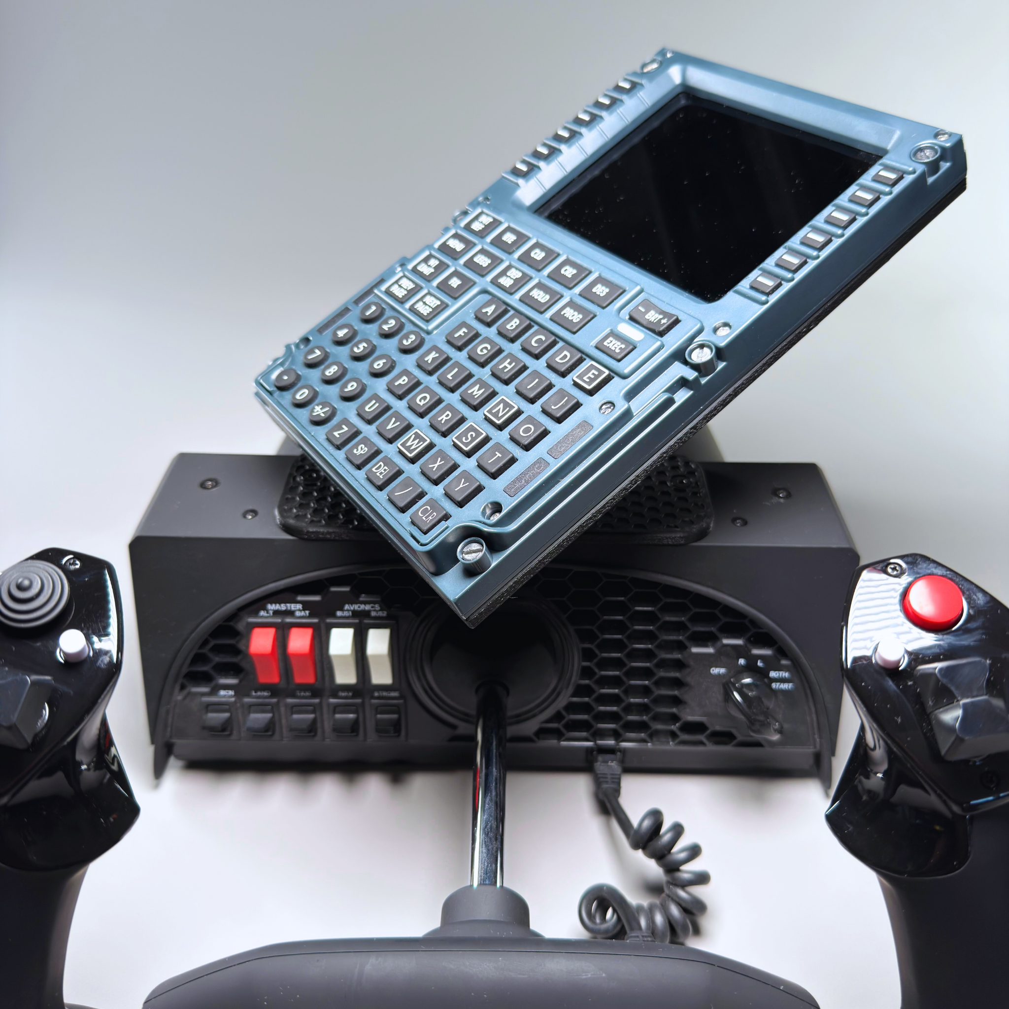 WinWing MCDU & PFP Mount for Honeycomb Alpha/Bravo / Swivel Flight Sim ...